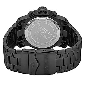 Invicta Men's 0076 Pro Diver Collection Chronograph Black Ion-Plated Stainless Steel Watch