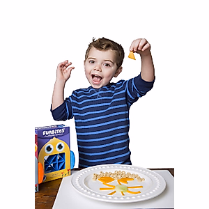 FunBites Food Cutter for Kids, Blue Triangles