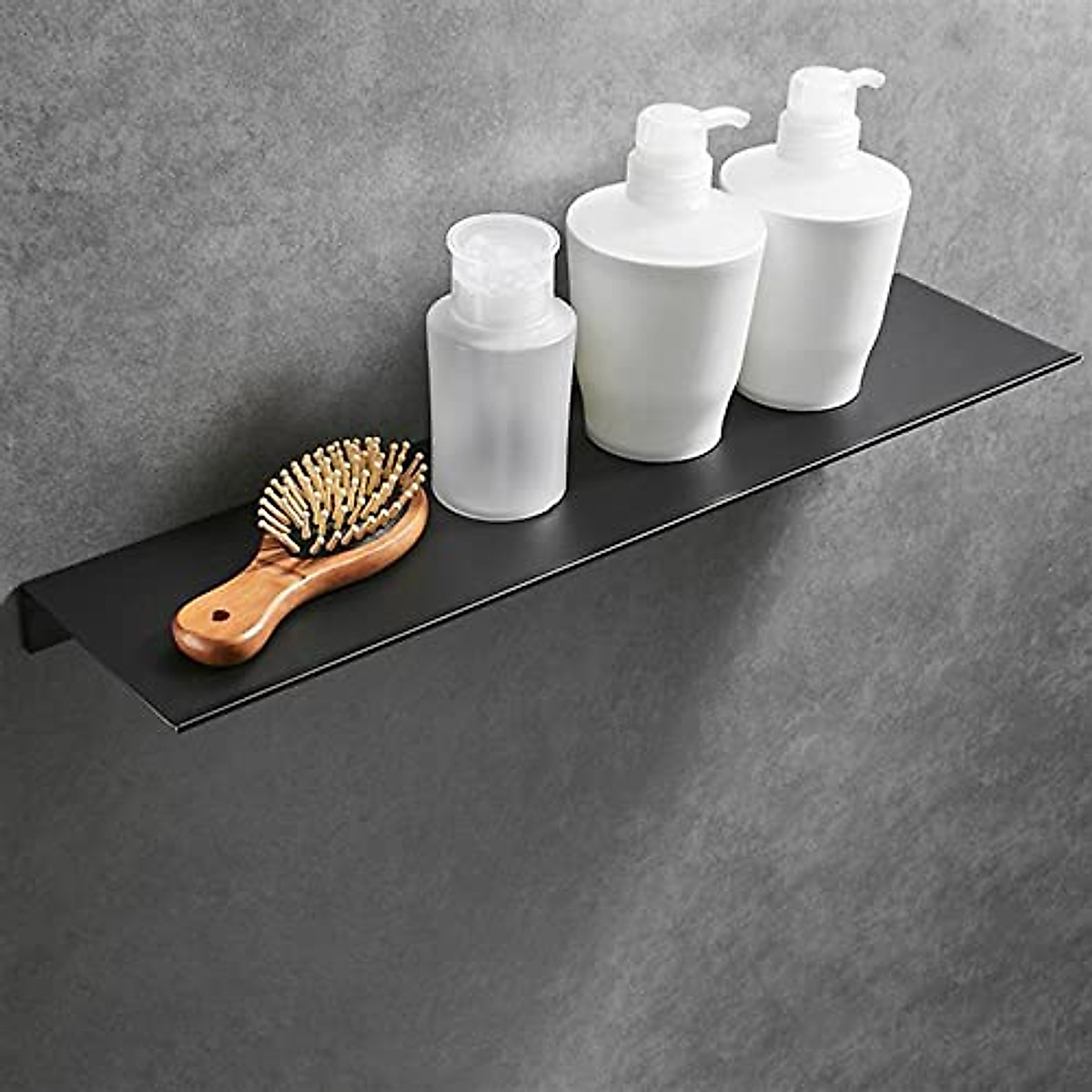 RIIPOO Bathroom Floating Shelf, No-Drill Wall Display Shelf, Storage Organizer Shelf for Bathroom, Living Room, Kitchen