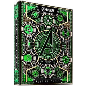 theory11 Avengers Green Edition Premium Playing Cards - Marvel Studios' The Infinity Saga Deck