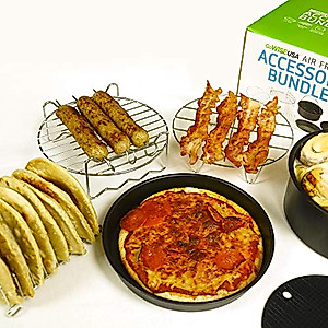 GoWISE USA Standard 6-Piece Air Fryer Accessory Kit for 2.75-4 Quarts, Small, Universal