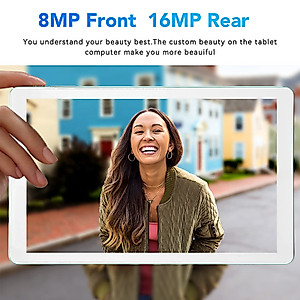 10.1 Inch 2 in 1 Tablet, 4GB RAM 64GB ROM, Octa Core Processor, 10.1 IPS Display, Dual 4G WiFi, Certified Tablet PC with Keyboard (Green)
