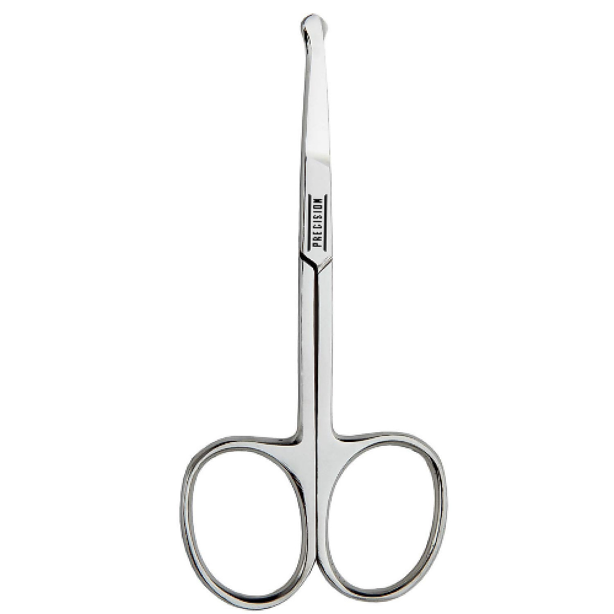 BeeSpring Rounded Nose Hair Scissors. Round Tip Scissor for Ear, Eyebrow, Beard and Mustache Trimming - 3.5" Blunt Nosed Tipped Grooming Trimmer