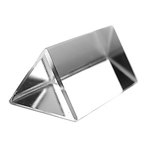 EISCO - Equilateral Prism, 2" (50mm) x 1" (25mm) - Glass - Useful for Experiments in Optics, Light Refraction & Wavelengths