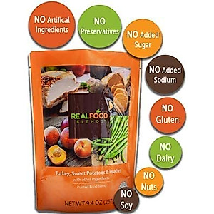 Tube Feeding Formula Eggs, Apples & Oats Pureed Blended Meal for Feeding Tubes, 9.4 oz Pouch (Pack of 12 Pouches)