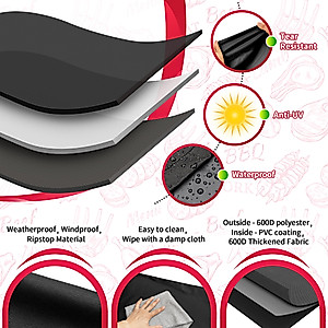 NEXCOVER Barbecue Gas Grill Cover - 70 Inch Waterproof BBQ Cover, Outdoor Heavy Duty Grill Cover, Fade & Weather Resistant Upgraded Material, Barbecue Cover for Weber, Brinkmann, Char Broil, Holland.