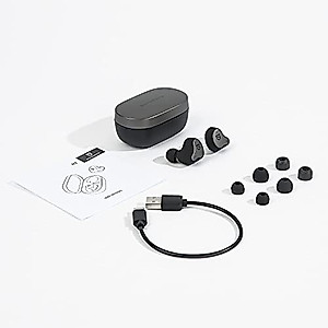 SoundPEATS H1 Wireless Earbuds Bluetooth V5.2 Headphones with QCC3040, Hybrid Dual Driver Earphones with Immersive Sound, aptX Adaptive, 4-Mic, CVC 8.0, Game Mode, Total 35 Hours