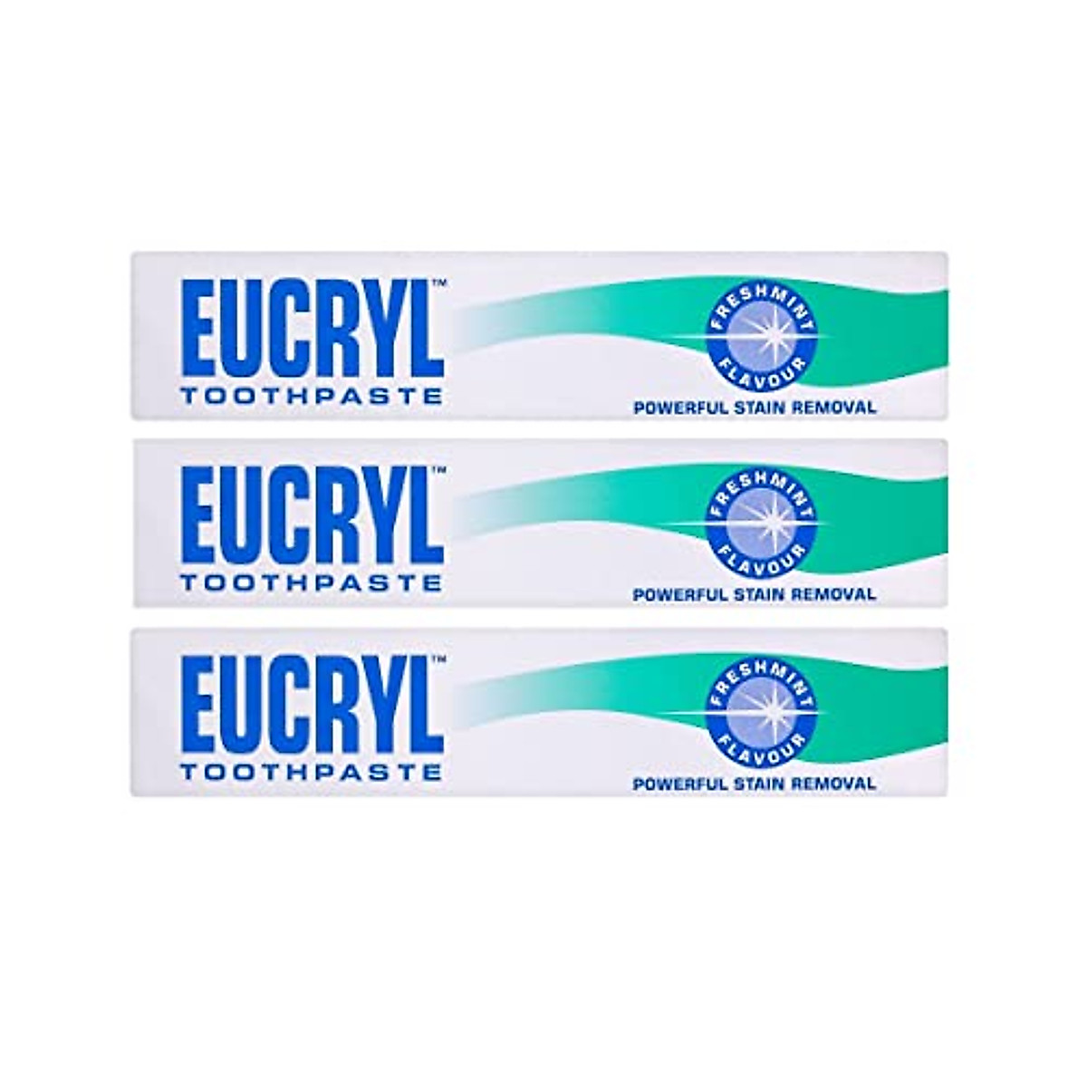 Eucryl Freshmint Powerful Stain Removal Toothpaste 50Ml- Pack of 3