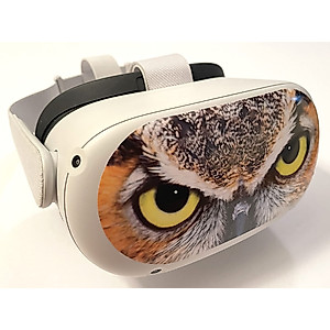 Owl Decal for Meta/Oculus Quest 2 VR Headset - Glossy Vinyl Sticker
