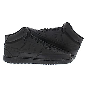 Nike Court Vision Mid NN Unisex Shoes Size 11, Color: Black/Black-Black