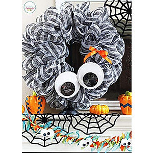 DECORA 500 Pieces 25mm Plastic Wiggle Eyes Self-adhesive Googly Eyes for Scrapbooking DIY Crafts Doll Masking Supply