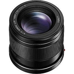 Panasonic LUMIX G LENS, 42.5MM, F1.7 ASPH., MIRRORLESS MICRO FOUR THIRDS, POWER OPTICAL I.S., H-HS043K (USA BLACK)