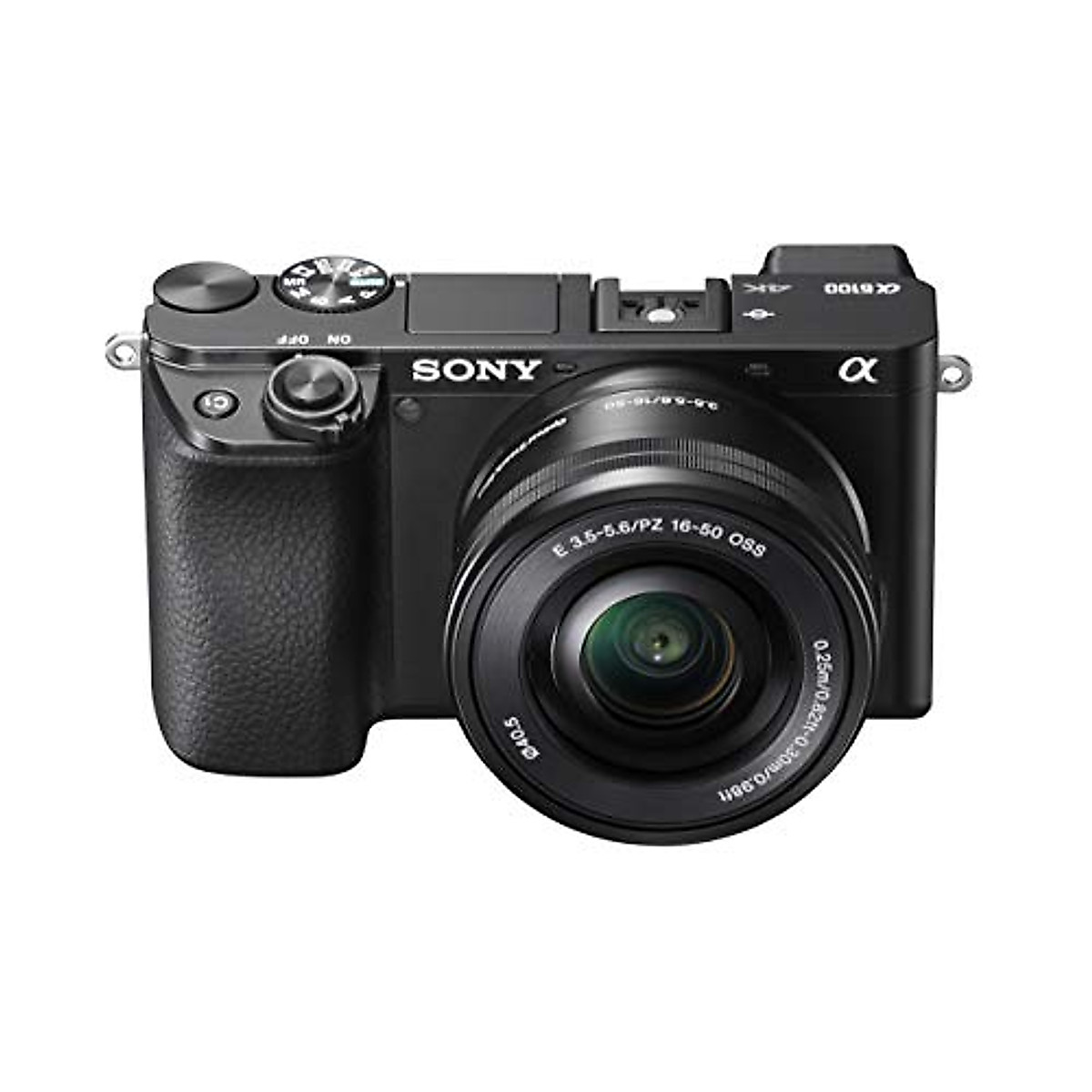 Sony Alpha A6100 Mirrorless Camera with 16-50mm Zoom Lens, Black (ILCE6100L/B)