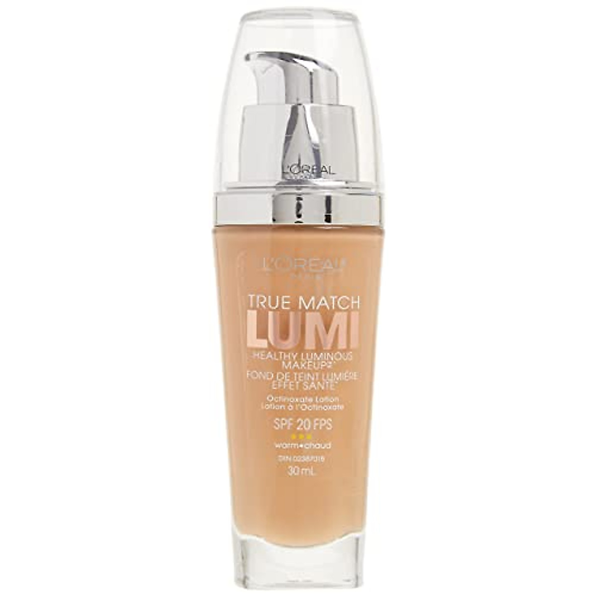 L'Oreal Paris True Match Lumi Healthy Luminous Makeup, W4 Natural Beige, 1 fl; oz.