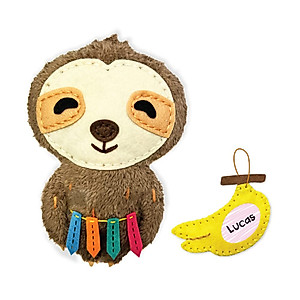 C.S. Kids Magic World DIY Personalised Sewing Kit - BS15 My Snuggly Friends (My Owl/My Koala/My Sloth)|Arts & Crafts Gifts | Educational Sewing Kit for Kids(Safety Needle & Instruction Included)
