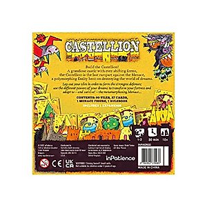 inPatience Castellion Board Game | Tile-Placement Strategy Game from The Oniverse | Fun Family Game | Ages 10+ | 1-2 Players | Average Playtime 30 Minutes | Made by inPatience, Multicolor (INPAON32)