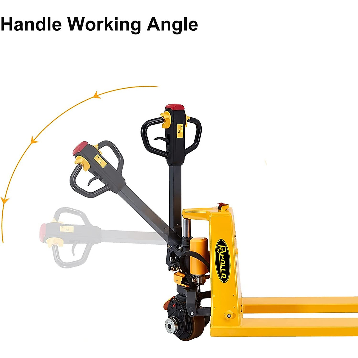 APOLLOLIFT Electric Pallet Jack Powered Lithium Battery Pallet Truck 3300Lbs Capacity 48" x27" Forks Multi-Function Handle 2PC