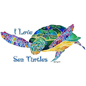 CafePress I Love Sea Turtles 2 Mug Ceramic Coffee Mug, Tea Cup 11 oz