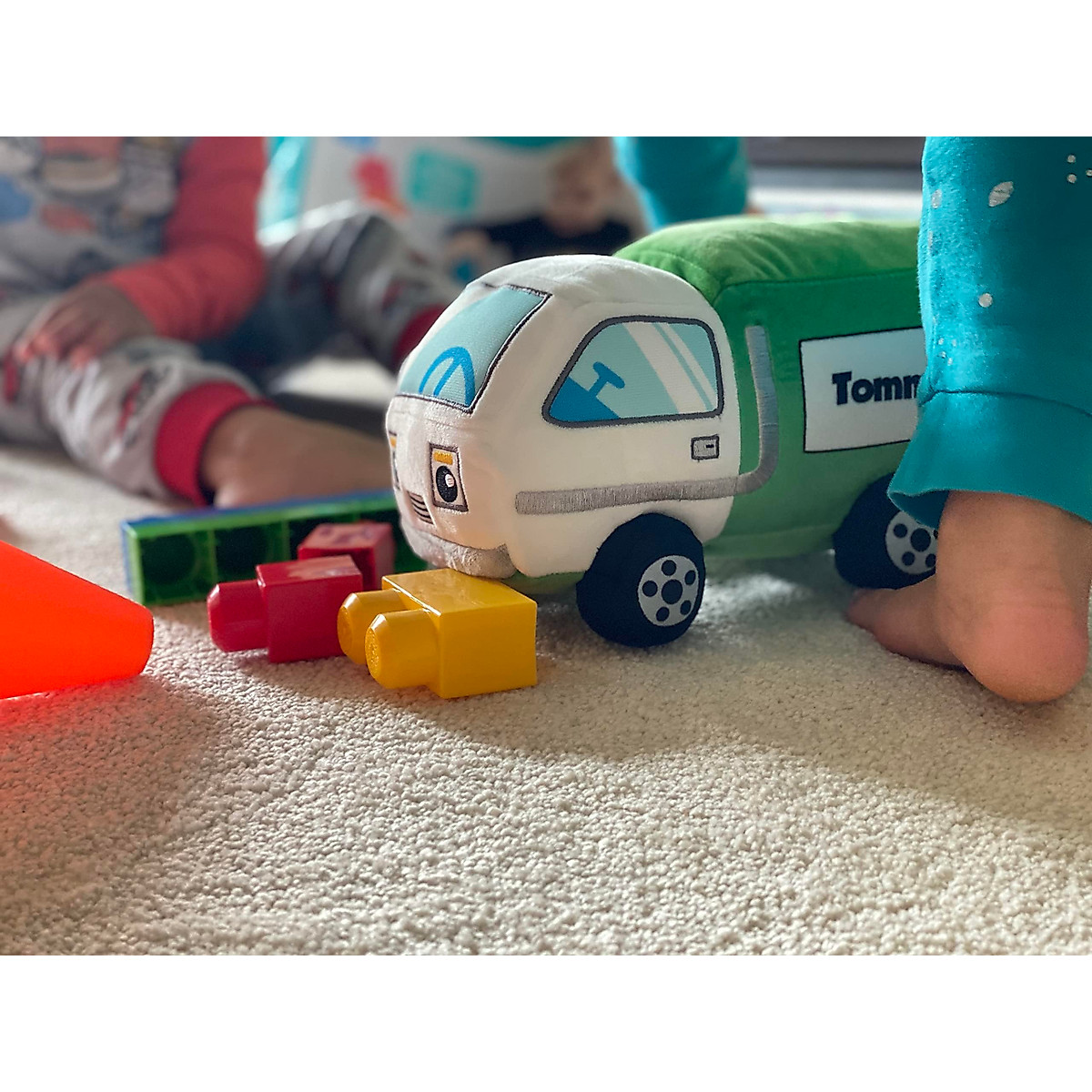 Slumberbuds Tommy The Trash Truck - Soft Baby Boy Toys, Cute and Cuddly Garbage Truck Toys, Baby Boy Toys 6 to 12 Months, Kids Gift for Birthday, Christmas & More