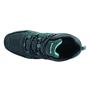 Northside Women's Monroe Low Hiking Shoe, Dark Gray/Dark Turquoise, 7.5 M US