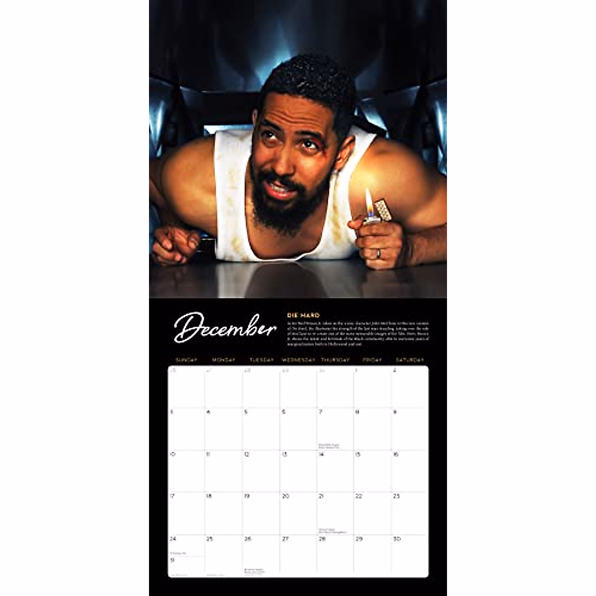 2023 Black Hollywood Wall Calendar: 12 Months of Iconic Movie Moments Reimagined with Black Stars (Photography Art Gift)