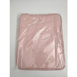 MoKo 12.9 Inch Tablet Sleeve Bag, Compatible with iPad Pro 12.9 M2 2022/2021/2020/2018/Pro 12.9 2017, Surface Laptop Go 12.4", Galaxy Tab S8+ 12.4", Waterproof Bag Carrying Case with Pocket, Pink