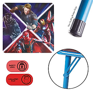 Marvel Avengers Infinity War 3 Piece Children's Activity Square Table and Chair Set, Ages 3+