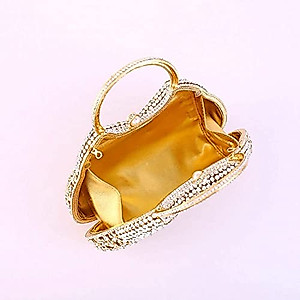 QLAZO Women's Evening Bag- Ladies Elegant Formal Evening Bag Sparkly Clutch Glittering Rhinestone Crystal Handbag and Purse (Color : Grey)