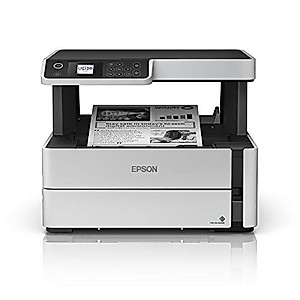 Epson EcoTank ET-M2170 Wireless Monochrome All-in-One Supertank Printer with Ethernet PLUS 2 Years of Unlimited Ink*,White