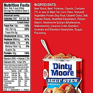 DINTY MOORE Beef Stew With Potatoes & Carrots, 20 Oz Can