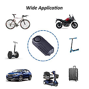 Mengshen Updated Anti Theft Bicycle Alarm, 113dB Waterproof Wireless Alarm with Remote Control for Bike, E-Bike, Motorcycle, Scooter, Trailer