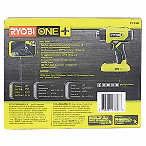 Ryobi 18-Volt ONE+ Lithium-Ion Cordless Heat Gun (Tool Only) P3150
