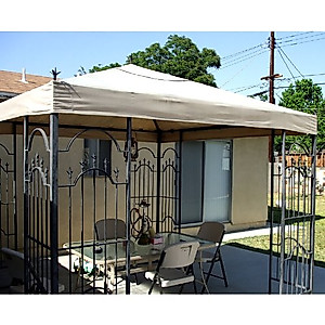 Garden Winds Spears Finial Gazebo Replacement Canopy Top Cover - RipLock 500