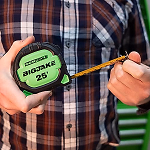 OEMTOOLS 25699 Big Jake 25’ Tape Measure, Electrician Tape Measure, Table Saw Tape Measure, Tape Measure with Magnetic Tip