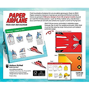 Paper Airplane Fold-A-Day 2021 Calendar
