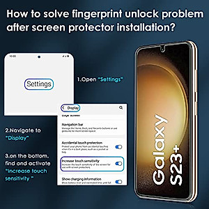 ivoler [3+1 Pack Screen Protector [3 Pack] for Samsung Galaxy S23 Plus/ S23+ 5G 6.6" 2023, with [1 Pack] Camera Lens Protector Tempered Glass with [Alignment Frame] Ultra HD Clear Anti-Scratch