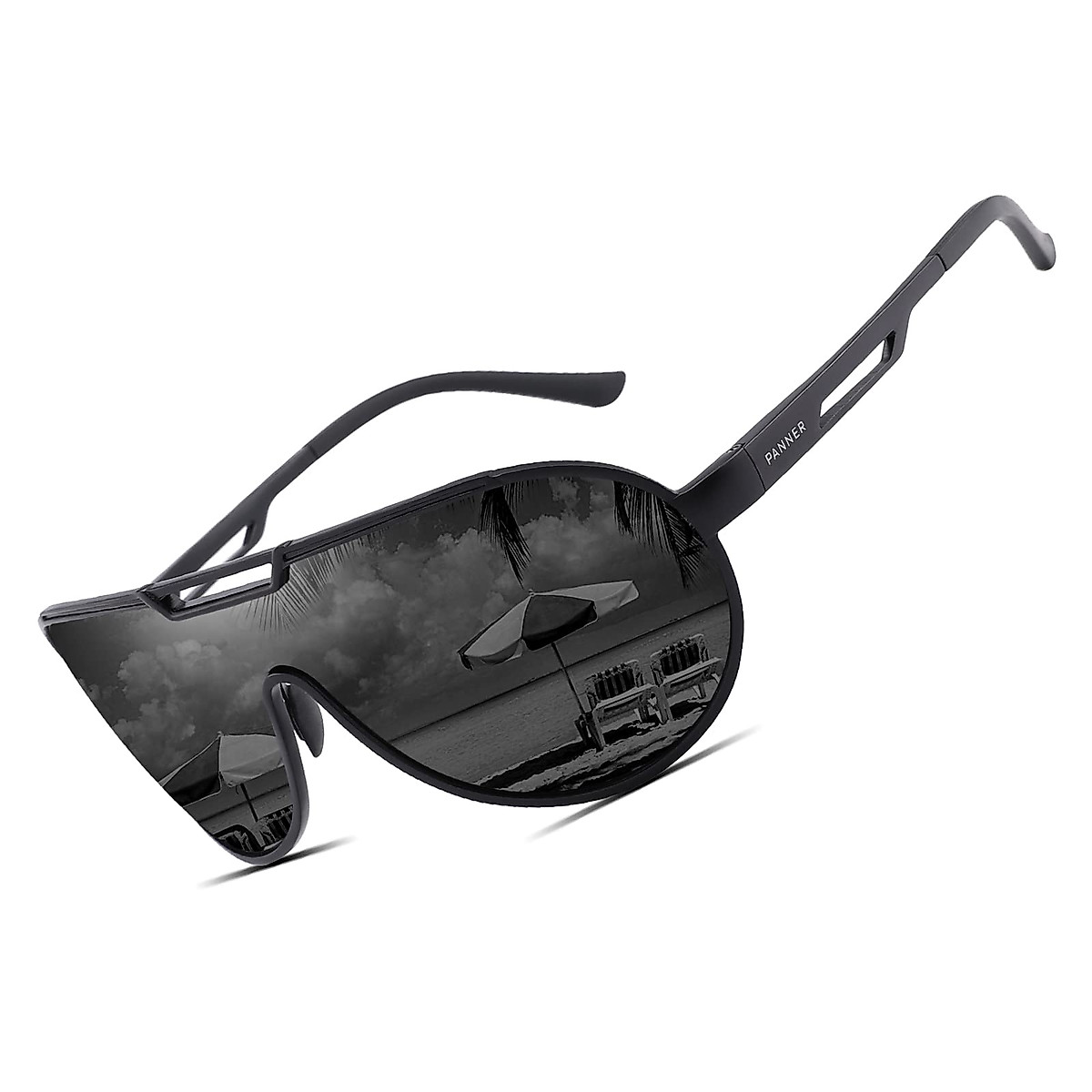 PANNER Men's Retro Aviator Polarized Sunglasses UV400 Protection Al-Mg Metal Frame Lightweight Outdoor