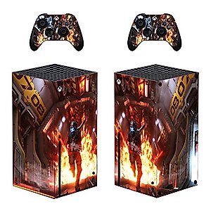 Star fall Stickers Decals Skin for X-box-One-Series X, Cover Protector Wrap Durable Full Set Protection Faceplate Console by KAJAL MANI