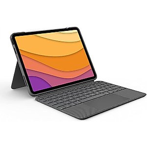 Logitech Combo Touch Keyboard Folio for iPad Air 10.9" 5th & 4th Gen Oxford Gray (Renewed)