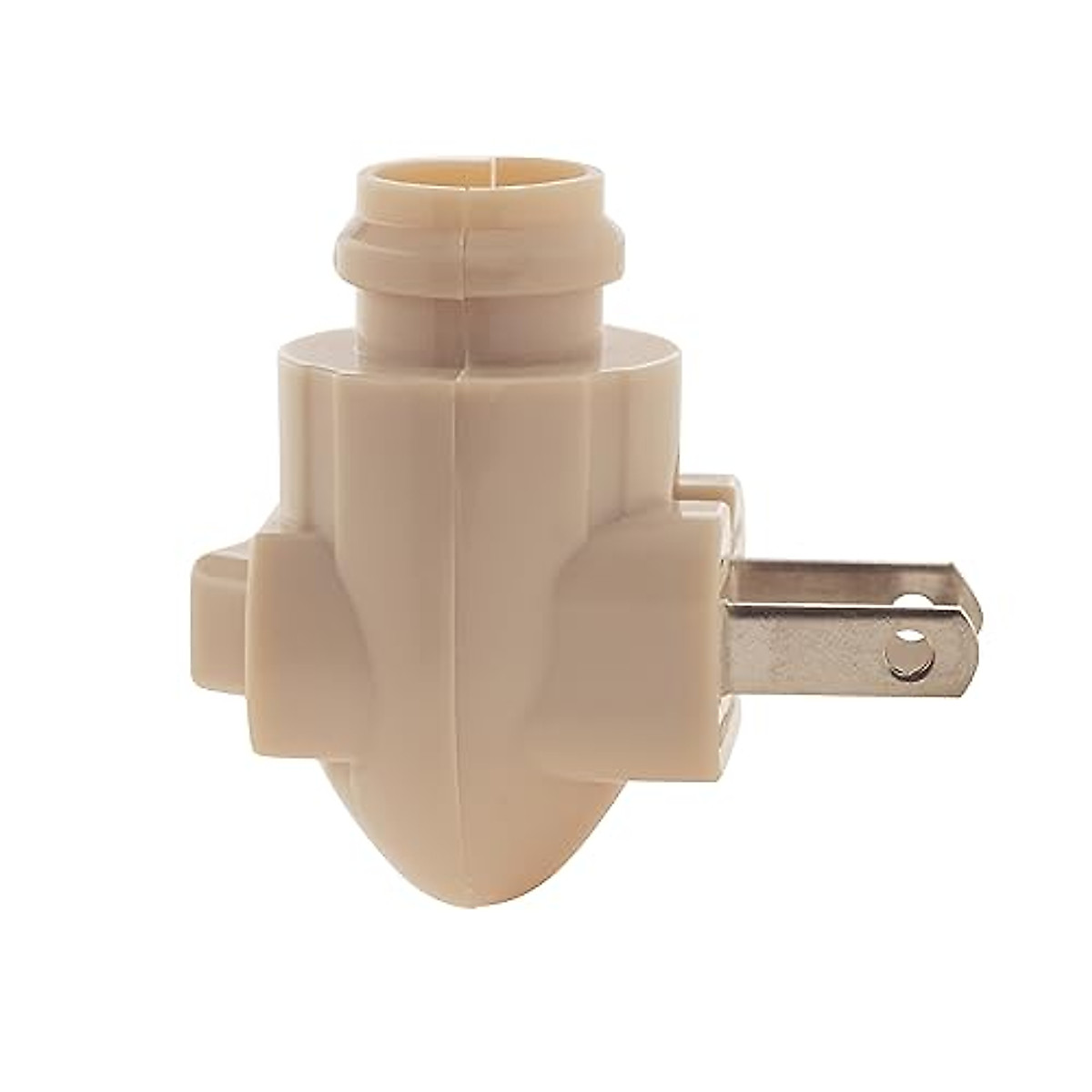 Creative Hobbies Plug in Night Light Module Includes 4 Watt Bulb, Ivory Plastic, Great for Making Your Own DIY Decorative Night Lights, Pack of 4