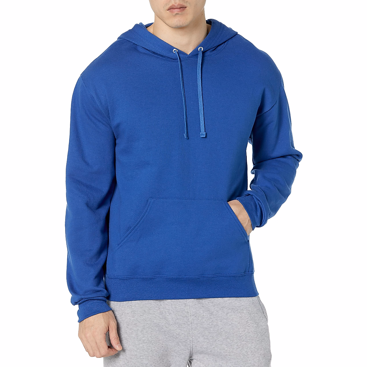 Fruit of the Loom Men's Eversoft Fleece Hoodies (Regular & Big Man), Pullover - Mellow Blue, X-Large