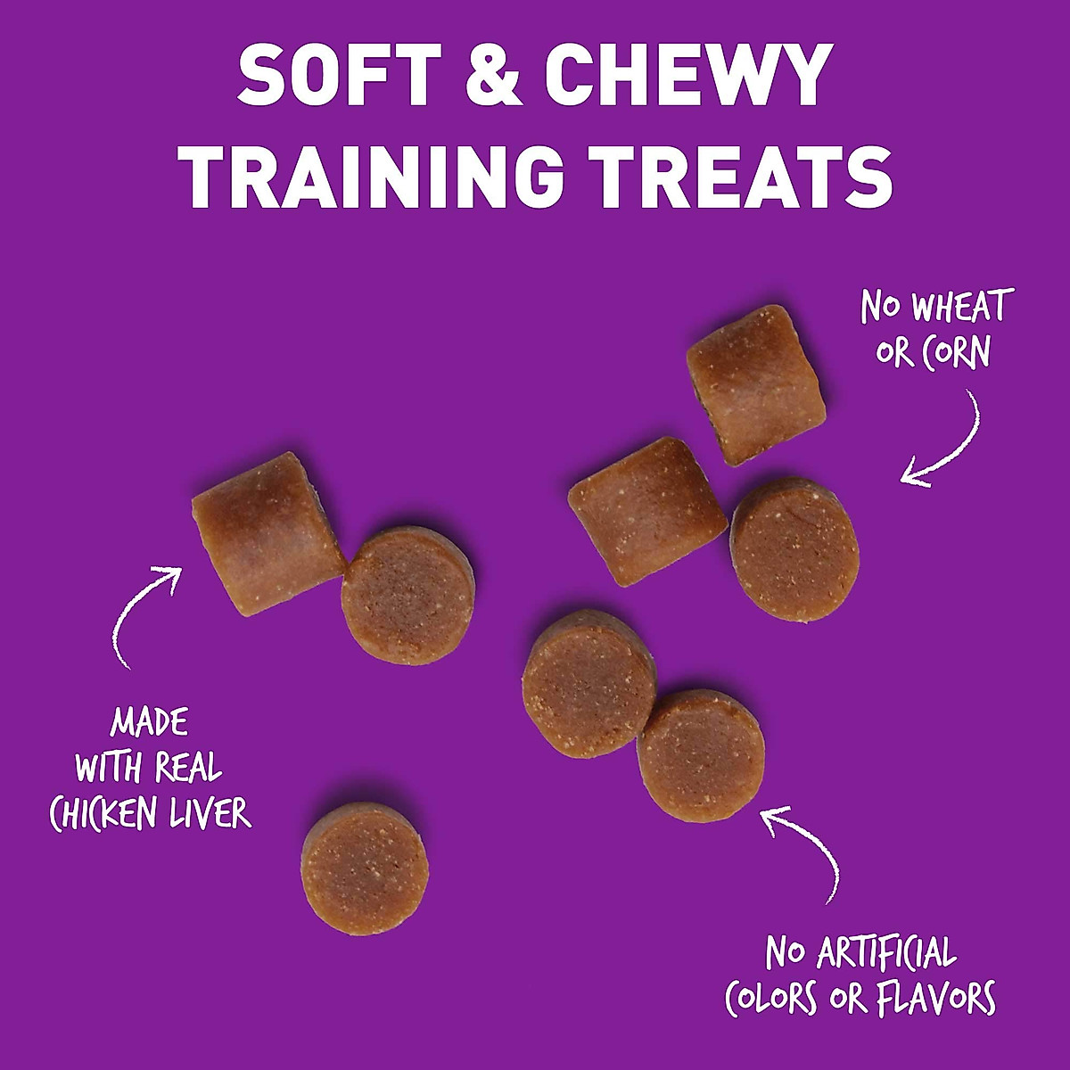 Cloud Star Tricky Trainers Soft & Chewy Dog Training Treats 14 oz Pouch, Liver Flavor, Low Calorie Behavior Aid with 360 treats