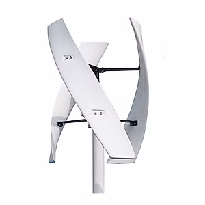 ZHIHUASMTBX Vertical Wind Turbine Generator, 12V 24V 48V 220V 4000W 3 Blades Vertical Magnetic Levitation Upright Wind Generator for Home Use (with MPPT Controller White),48v