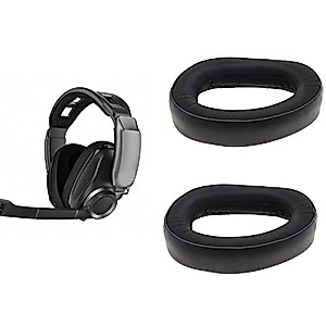 1 Pair Ear Pads Compatible with Sennheiser GSP 600 GSP 670 GSP 500 GSP 550 Headphones Comfort Leather Ear Cushions Headset Repair Parts Black