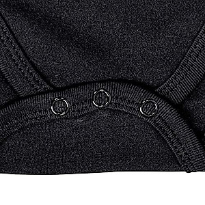 hibshaby Baby Bodysuit Long Sleeve -Toddler Bodysuits for Infant Unisex Boys Girls Black 9-12 Months