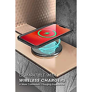 SUPCASE Unicorn Beetle Pro Series Case for iPhone 13 (2021 Release) 6.1 Inch, Built-in Screen Protector Full-Body Rugged Holster Case (Black)