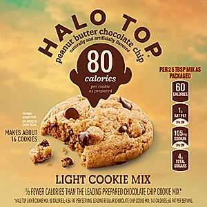 Halo Top Peanut Butter Chocolate Chip Light Cookie Mix, 12.6 oz.