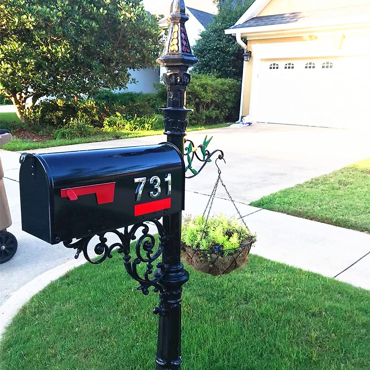 HopeWan Mailbox Numbers 2 Inch, Self-Stick Door Address Number Stickers for Office Apartment Room, Chrome Plated.