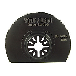 3 1/2" Segmented HSS Oscillating Tool Saw Blade 10 Pack - Universal Arbor for Fein Multimaster, Dremel, Bosch, Craftsman, Rockwell, Makita, Milwaukee and more.
