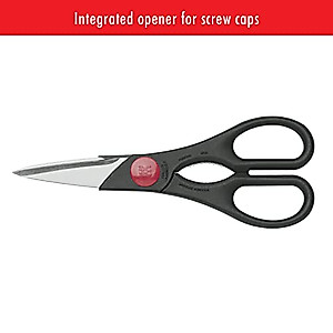 ZWILLING Twin Kitchen Shears, Multi-Purpose, Bottle Opener, Dishwasher Safe, Heavy Duty, Forged Stainless Steel Blades, Black